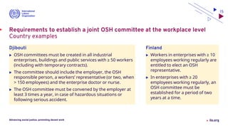 Implementing a safe and healthy working environment, where are we now ...