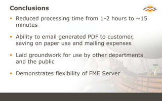 Implementing a Simple Web Application with FME Server | PPT