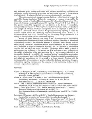 Implementing a sustainability balanced scorecard to contribute to | PDF