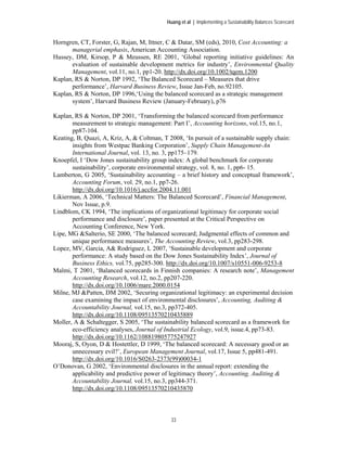 Implementing a sustainability balanced scorecard to contribute to | PDF