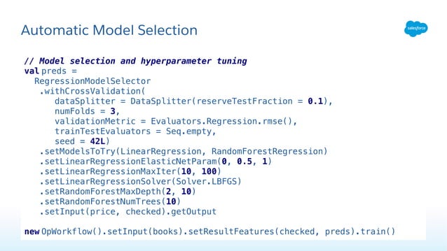 Implementing AutoML Techniques at Salesforce Scale | PDF