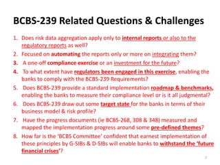 Implementing bcbs 239 rdarr | PPTX