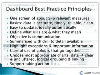 Implementing best practice dashboards & KPIs | PDF