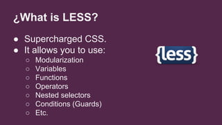 Implementing bootstrap the right way using less (1) | PPT