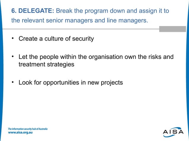 Implementing Business Aligned Security Strategy Dane Warren Li | PPT