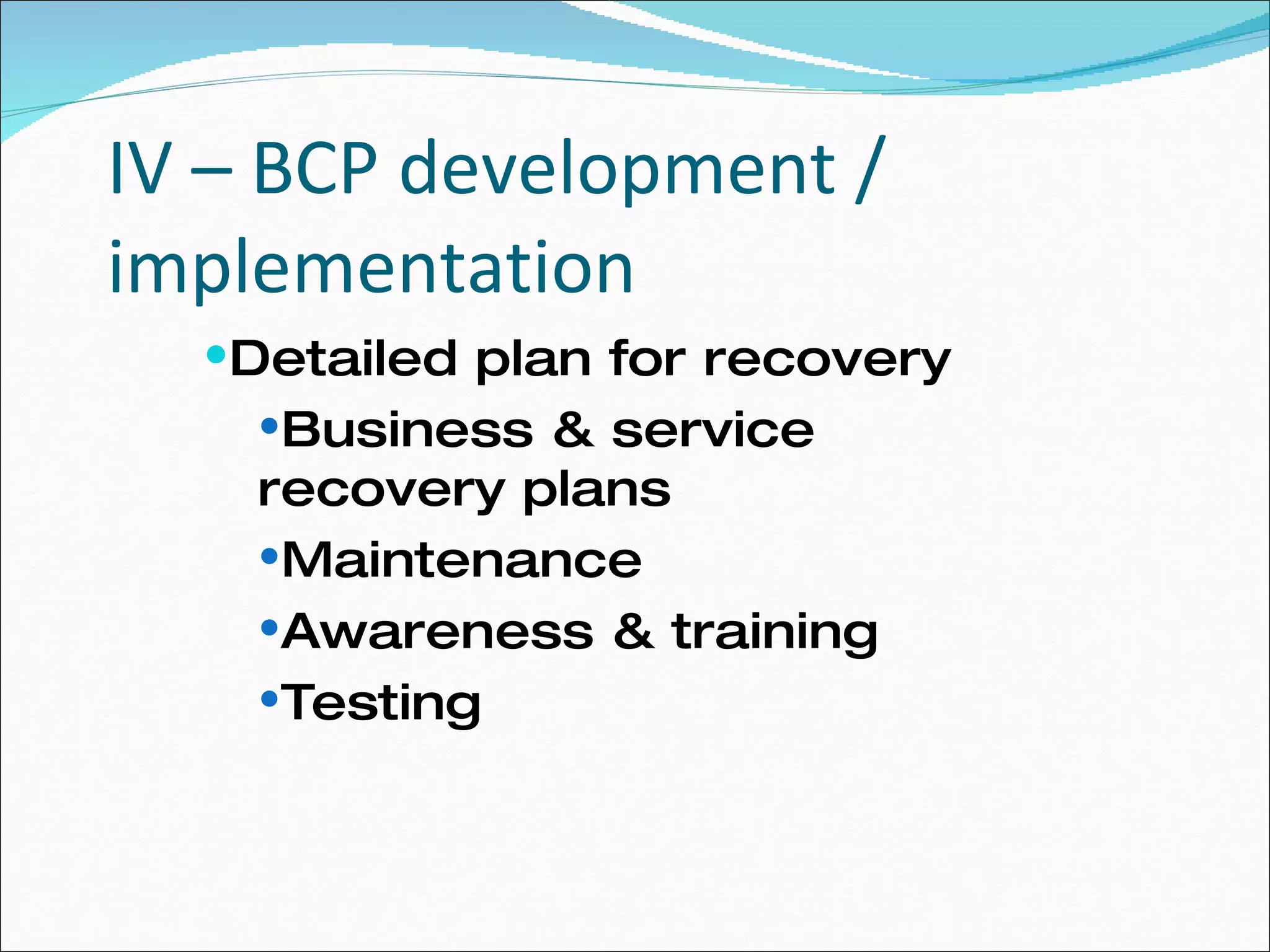 Implementing Business Continuity With The Bs25999 Standard By Dennis | PPT