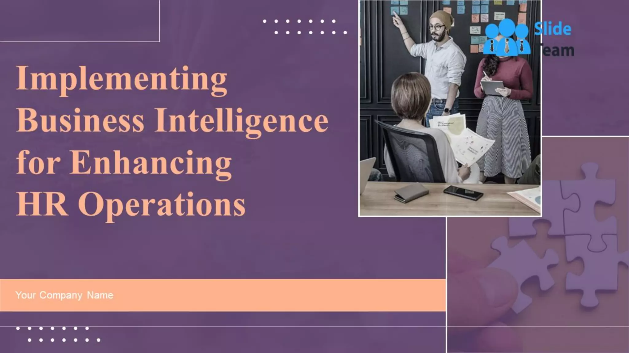 Implementing Business Intelligence For Enhancing HR Operations Powerpoint Presentation Slides | PDF