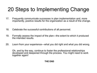 Implementing change | PPT