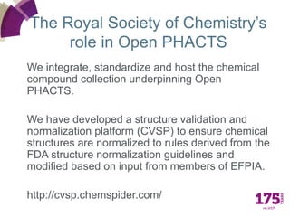 Implementing chemistry platform for OpenPHACTS | PPT