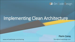 Implementing Clean Architecture | PPT