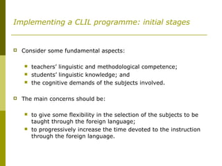 Implementingclilprogrammes | PPT