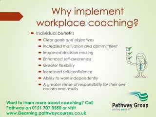 What is Workplace Coaching and why you should implement it? | PPTX