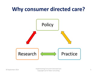 Implementing consumer directed care | PPT
