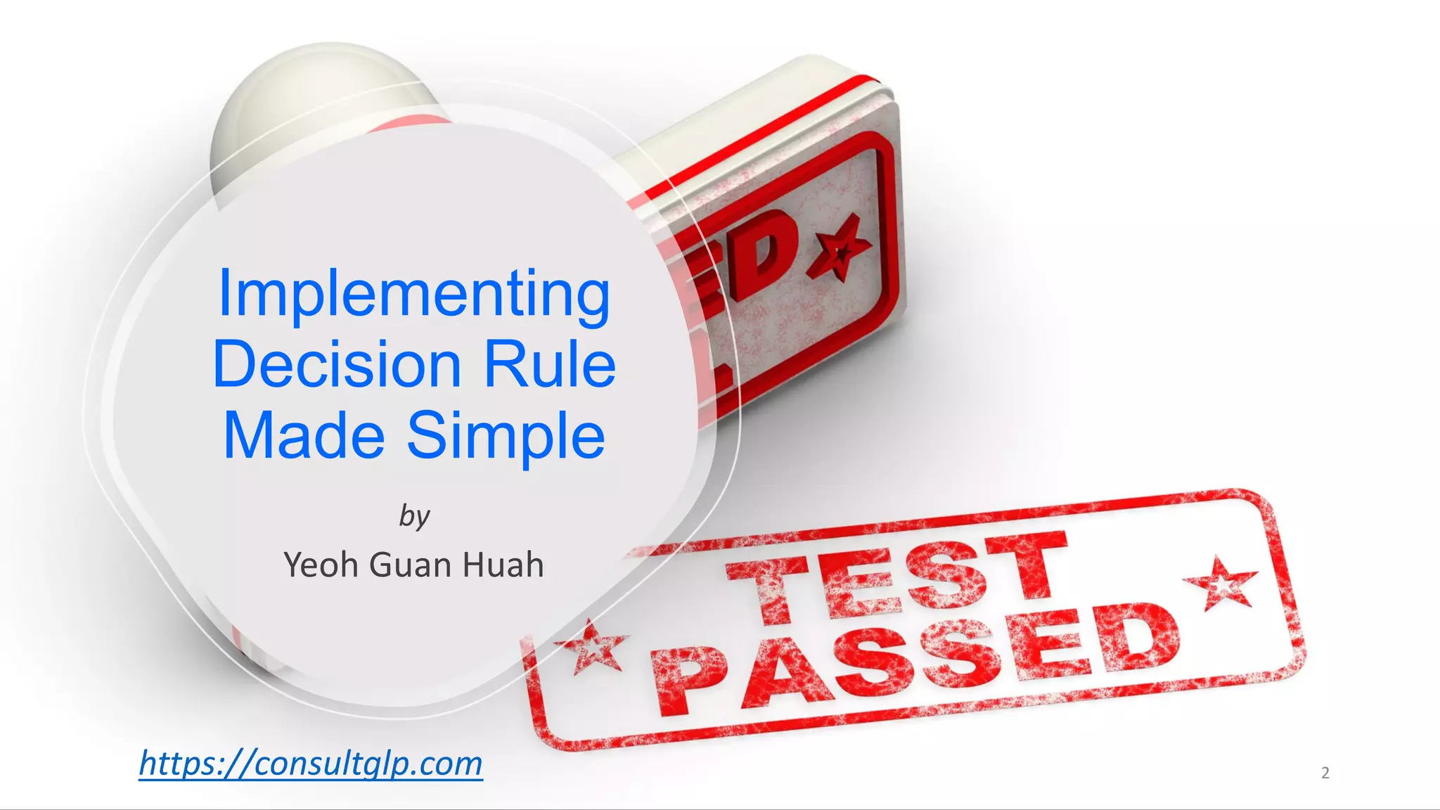 Implementing decision rule made simple | PDF