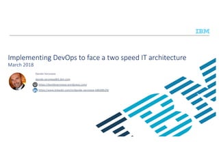 Implementing dev ops to face a two speed it architecture | PDF