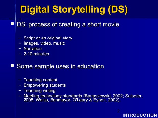 Implementing digital storytelling in the classroom ppt | PPT