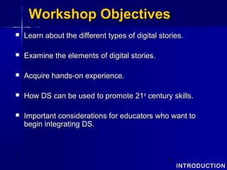Implementing digital storytelling in the classroom ppt | PPT