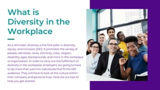 Implementing Diversity in the Workplaces | PPTX