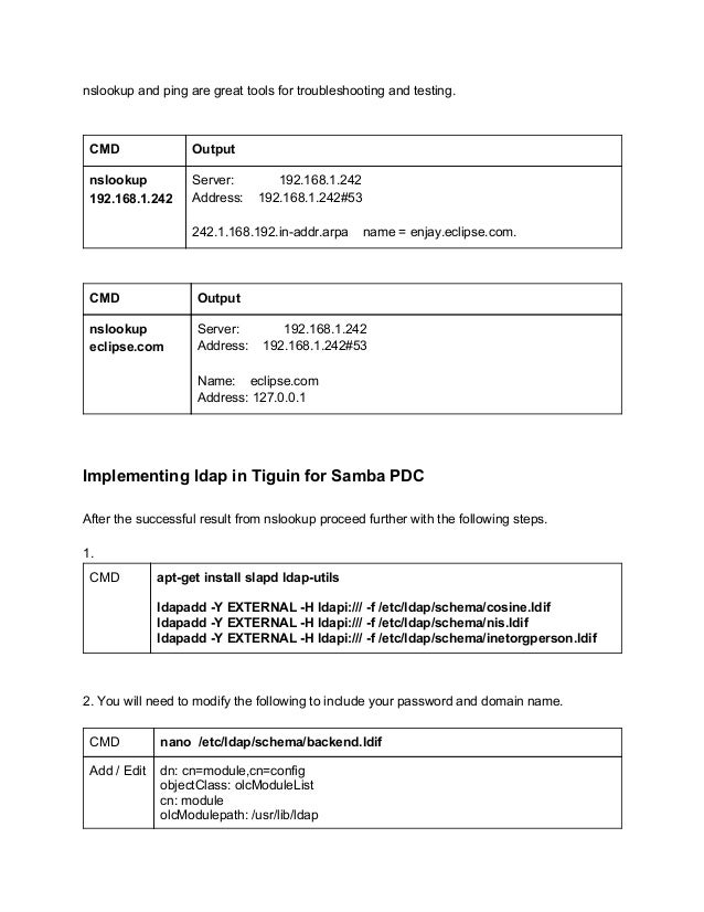 Implementing DNS in Samba PDC