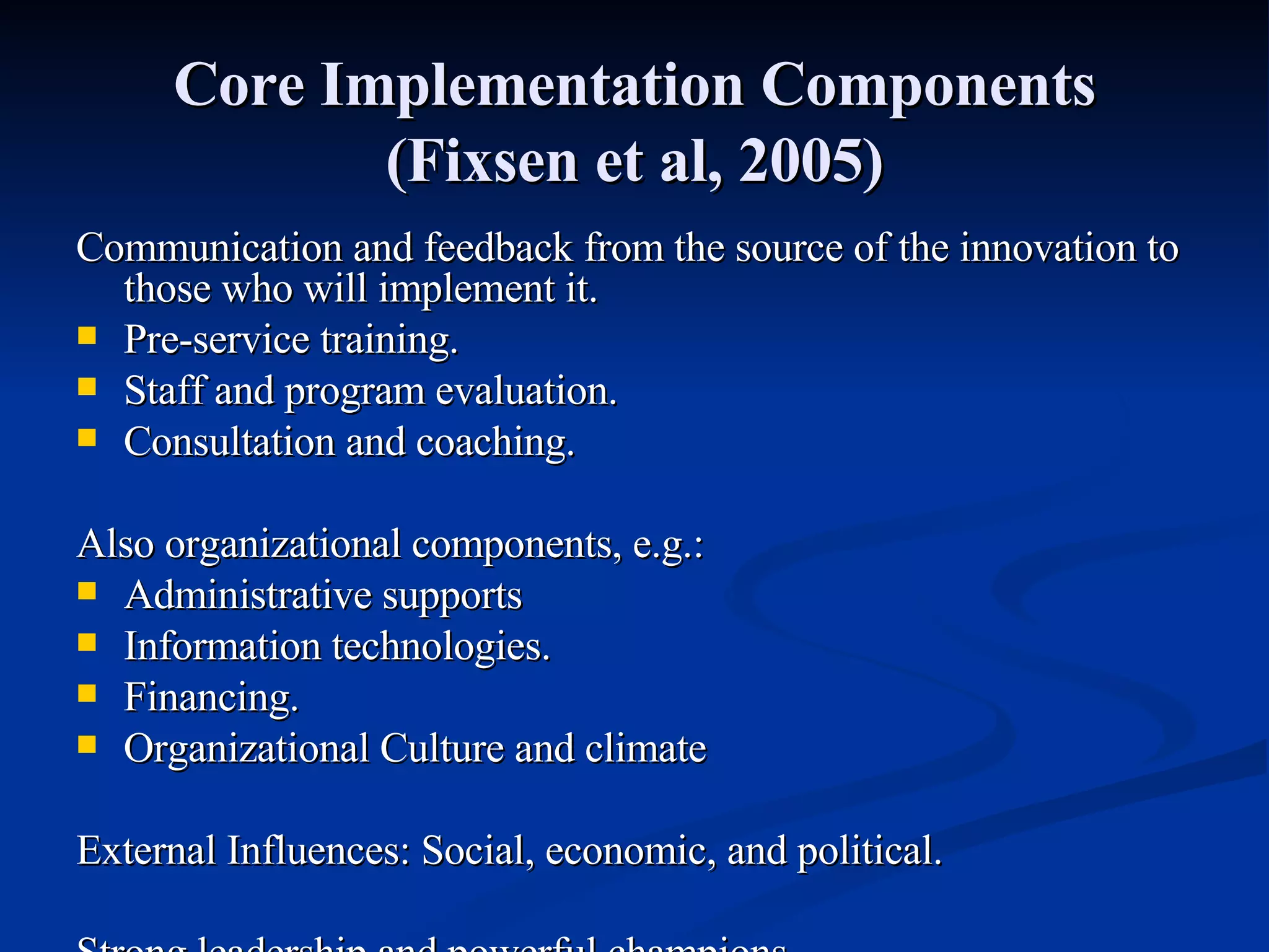 Implementing Evidence-based Practice (EBPs) in Mental Health Service Delivery | PPT