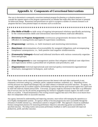 Implementing ebp in community corrections the principles of effective ...