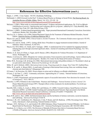 Implementing ebp in community corrections the principles of effective ...