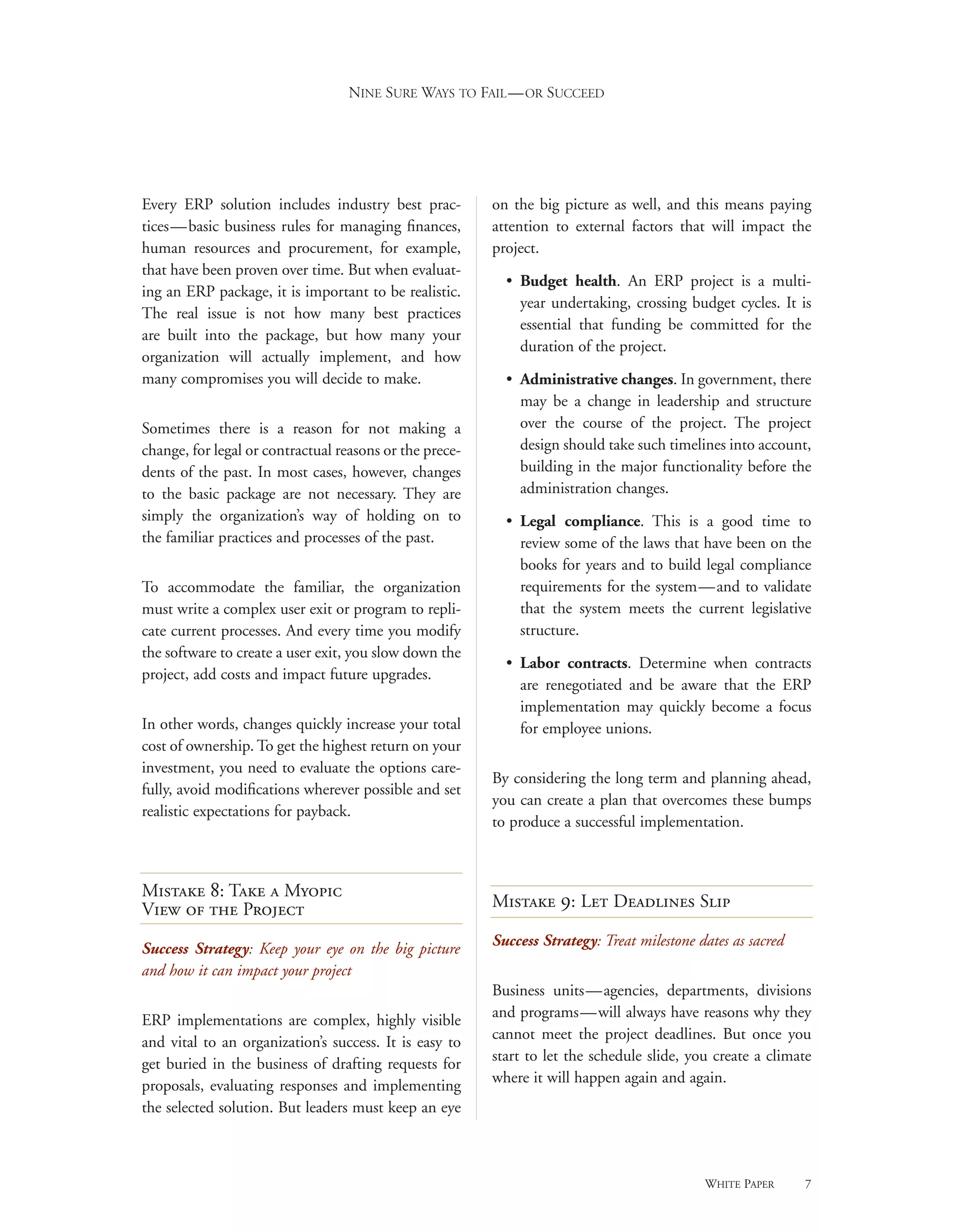 Implementing ERP In Public Sector | PDF