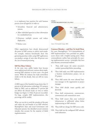 Implementing ERP In Public Sector | PDF