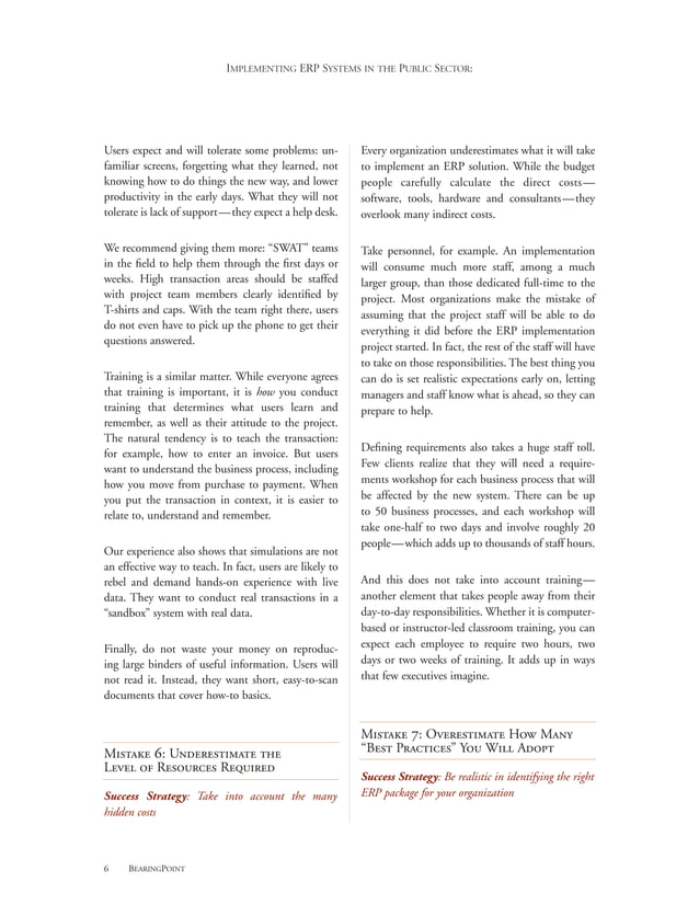 Implementing ERP In Public Sector | PDF