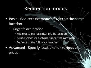 Implementing Folder Redirection In Active Directory | PPTX
