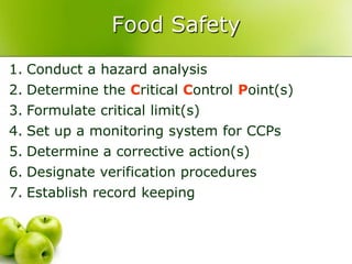 Implementing Food Safety Principles In Sm Es | PPT