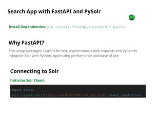 Implementing full text search with Apache Solr | PPTX