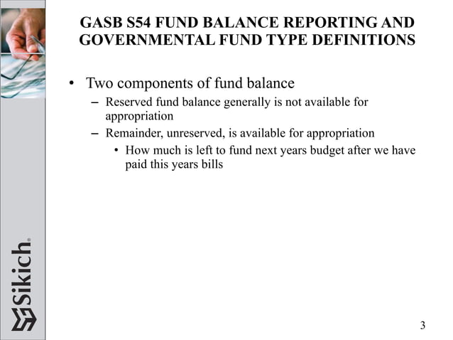 Implementing GASB Statement No. 54 | PPT