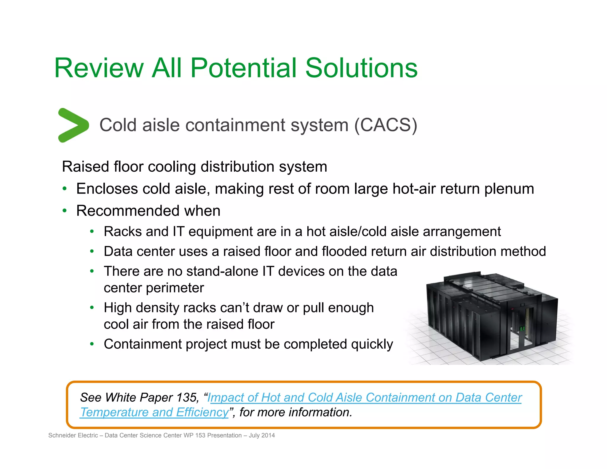 Implementing Hot and Cold Air Containment in Existing Data Centers | PDF
