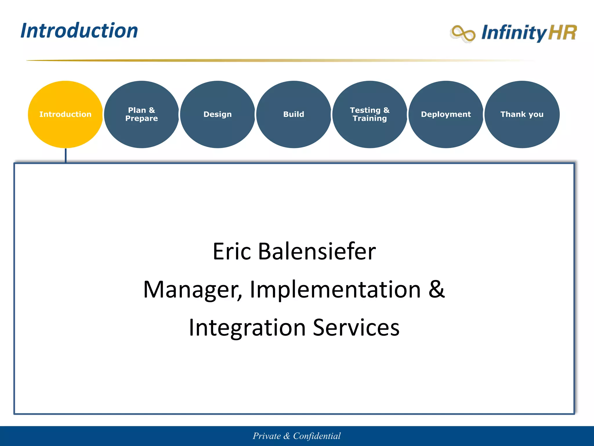 Implementing InfinityHR | PPT