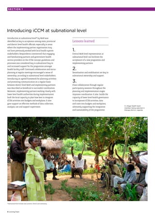 Implementing integrated community case management: stakeholder ...