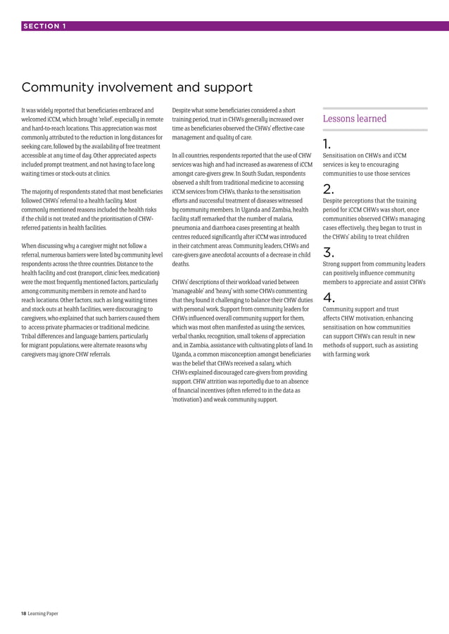 Implementing integrated community case management: stakeholder ...