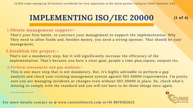 Process of Implementing ISO 20000 | PPT