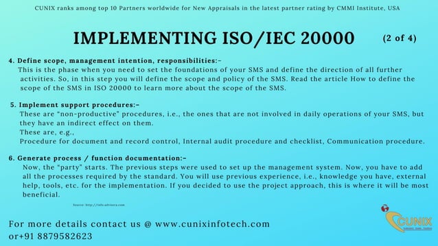 Process of Implementing ISO 20000 | PPT