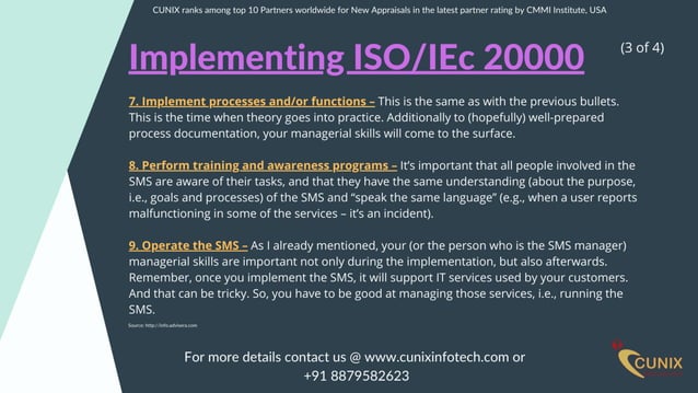 Process of Implementing ISO 20000 | PPT