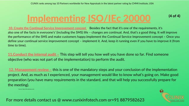 Process of Implementing ISO 20000 | PPT
