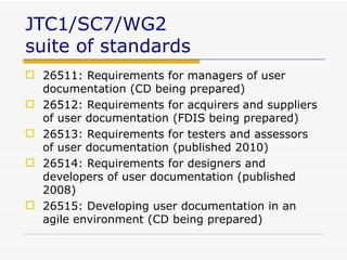 Implementing ISO 26514 in Your Workplace | PPT
