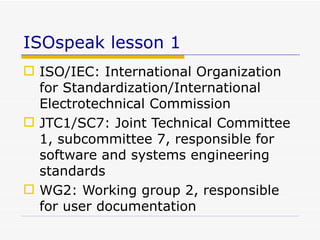Implementing ISO 26514 in Your Workplace | PPT