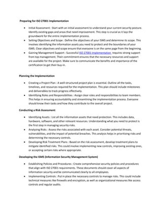 Implementing ISO 27001: A Step-by-Step Guide | PDF