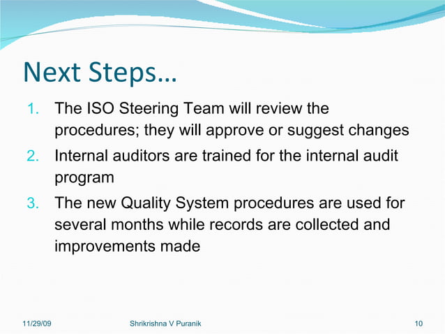 Implementing Iso 9001 2000 | PPT | Human Resources | Business