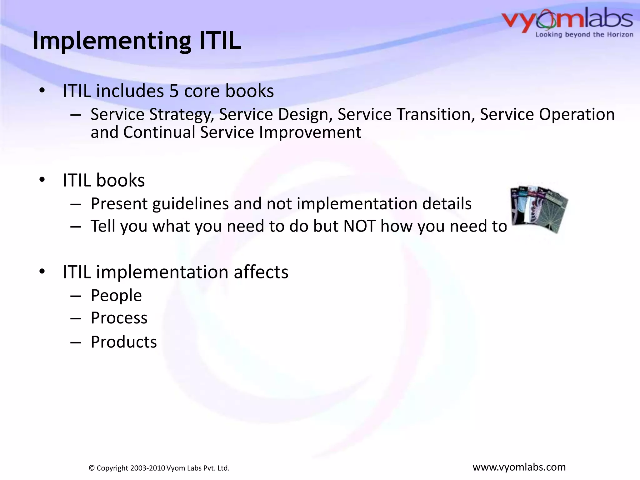 Implementing ITIL - Product First Or Process First | PPTX