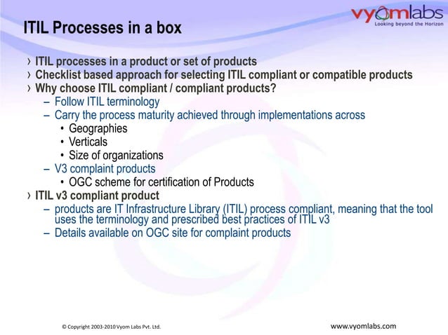 Implementing ITIL - Product First Or Process First | PPTX