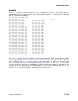 Implementing lockbox | PDF | Business Banking & Finance | Business