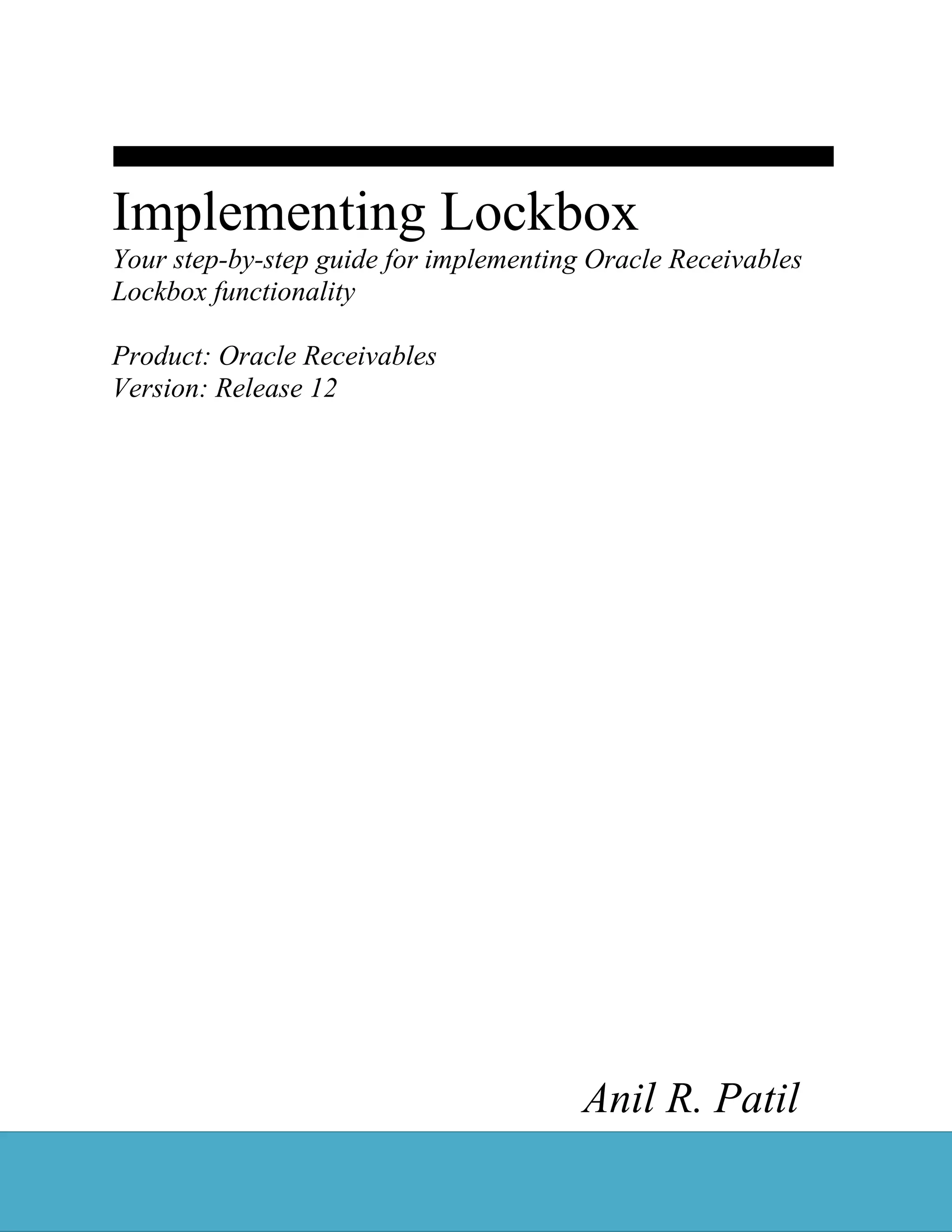 Implementing lockbox | PDF