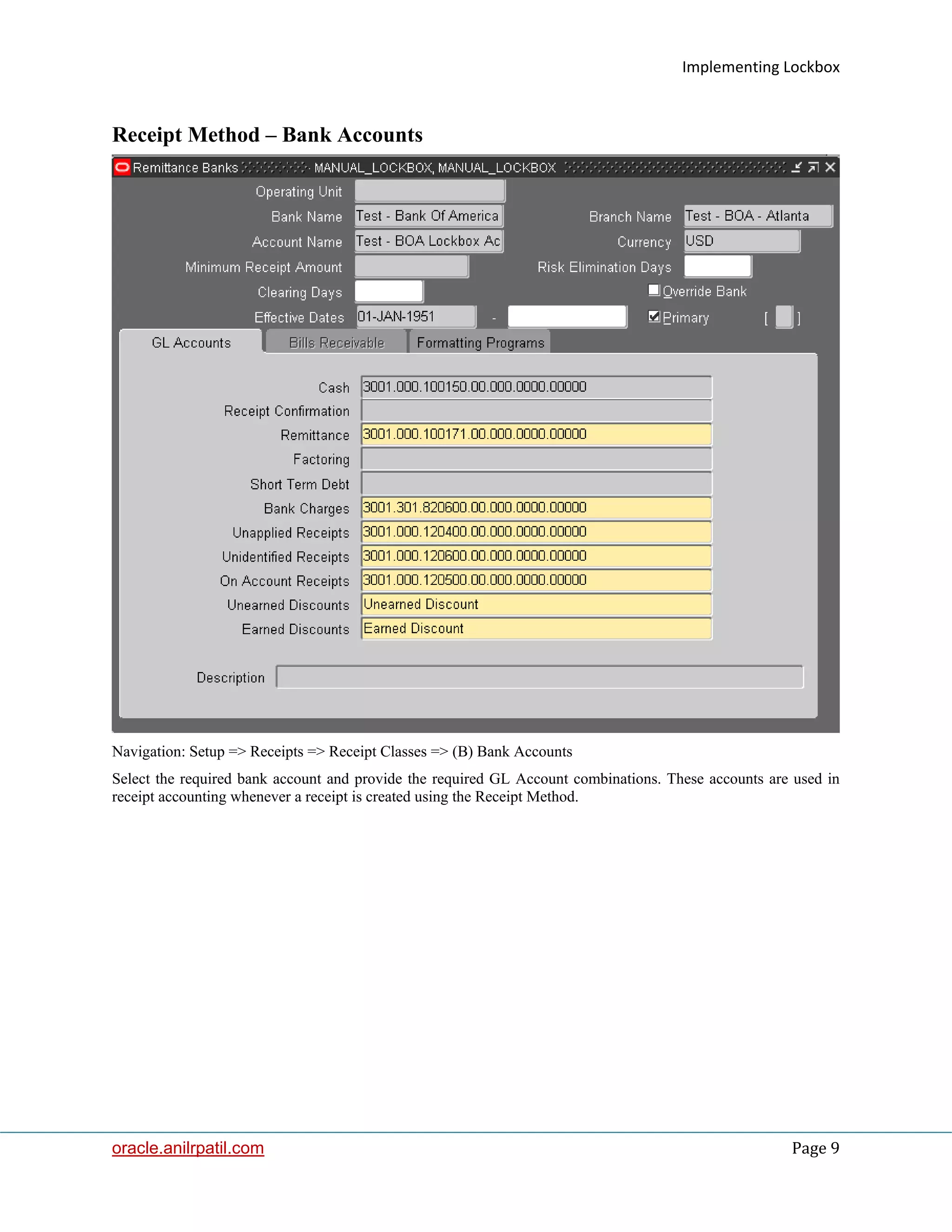 Implementing lockbox | PDF